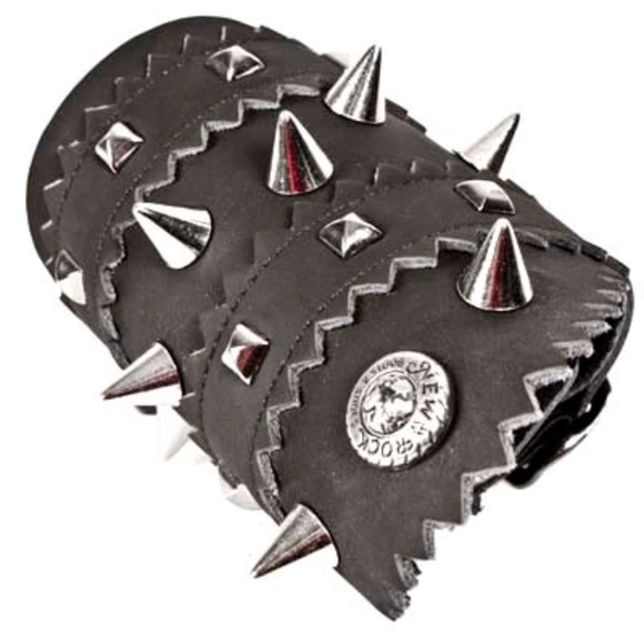 New Rock | Accessories | New Rock Mune Leather Spiked Gauntlet | Poshmark